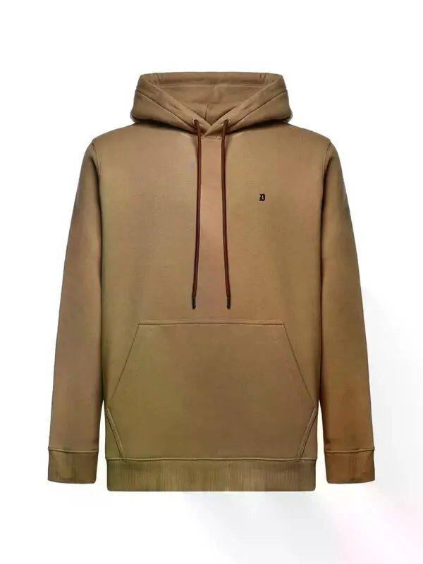 DONDUP Logo-embroidered Cotton Hoodie