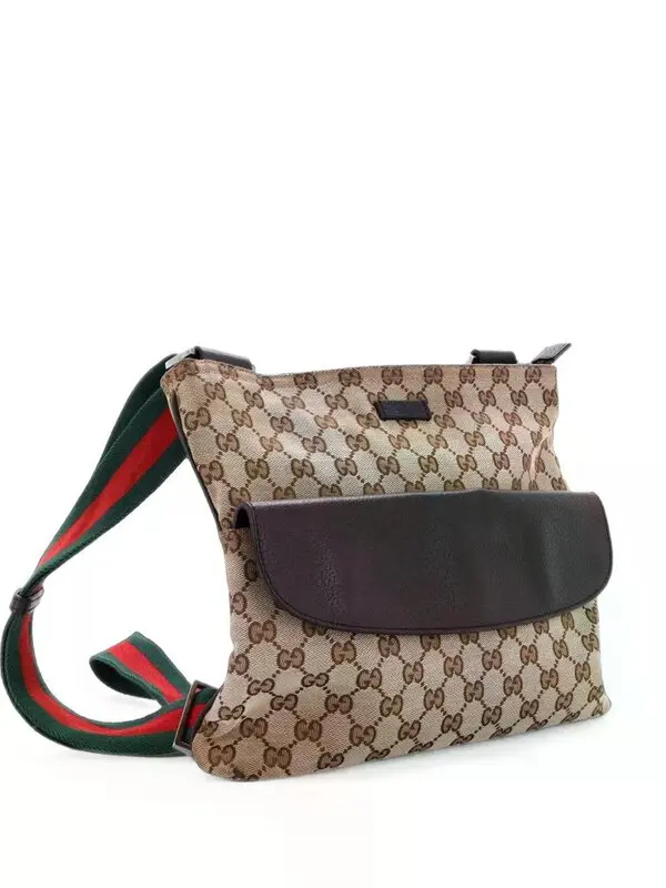 Gucci Monogram Gg Canvas Medium Cross Body Messenger Bag