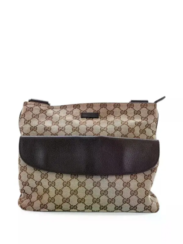 Gucci Monogram Gg Canvas Medium Cross Body Messenger Bag