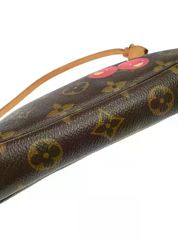 LOUIS VUITTON X Takashi Murakami 2005 Monogram Cerises Pochette Accessoires Clutch Bag