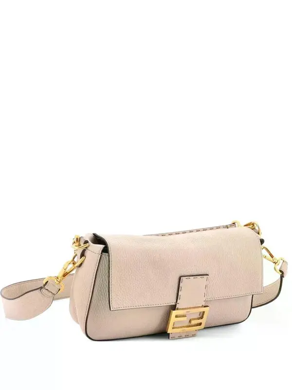 Fendi Selleria Baguette Leather Medium Shoulder Bag