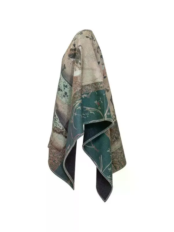 PIERRE-LOUIS MASCIA Pancake Graphic-print Cape