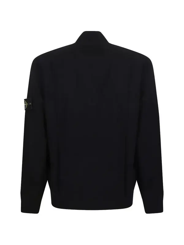 Stone Island Compass-patch Half-zip Sweater