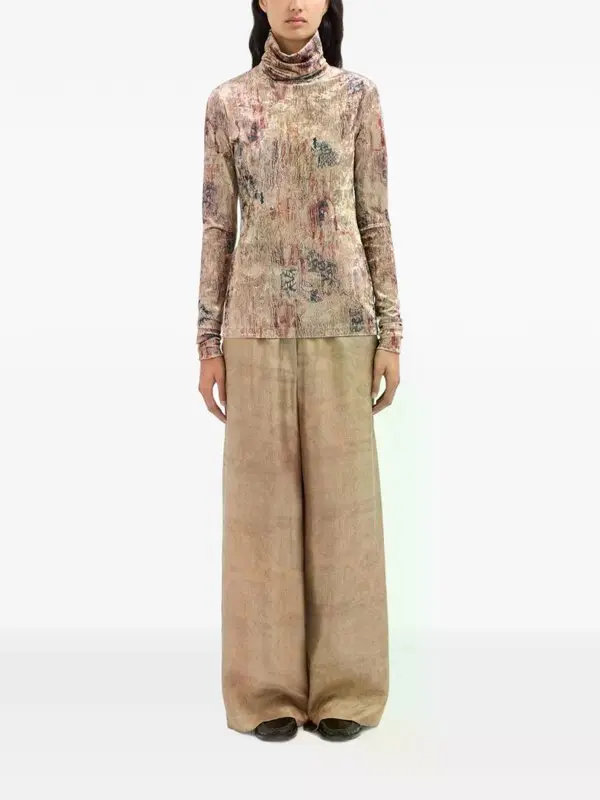 PIERRE-LOUIS MASCIA Ranat Turtle-neck Top - Neutrals