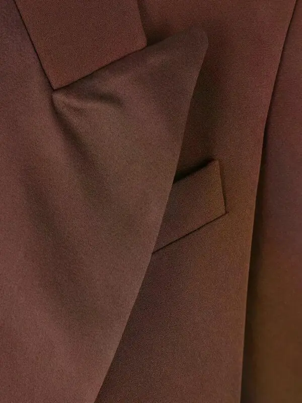 Federica Tosi Satin-lapel Single-breasted Blazer