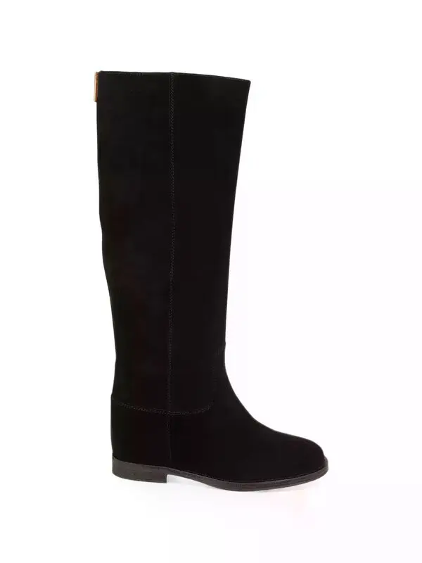 VIA ROMA 15 Logo-plaque Knee-high Boots - Black