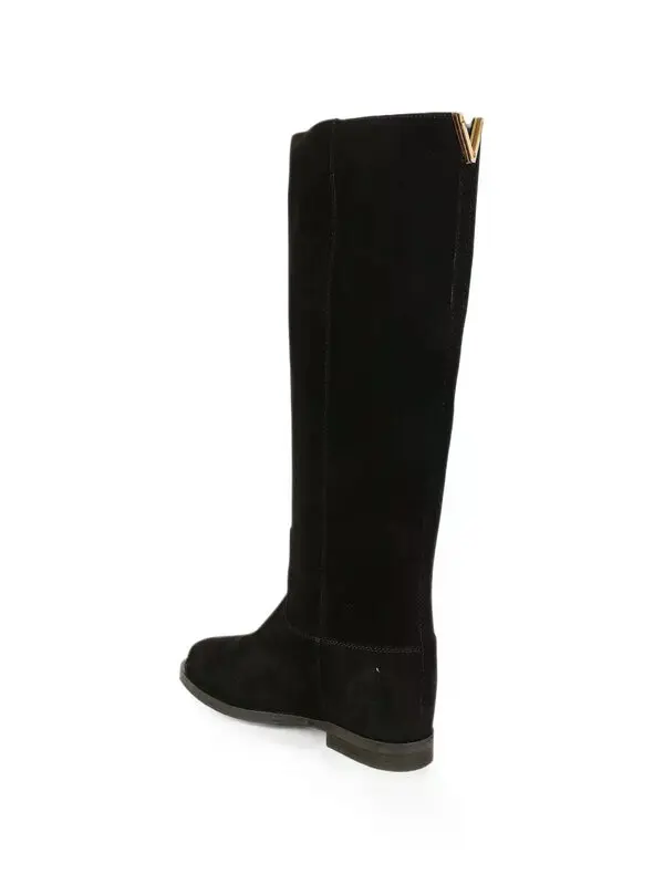 VIA ROMA 15 Logo-plaque Knee-high Boots