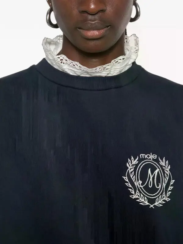 Maje Logo-embroidered Sweatshirt