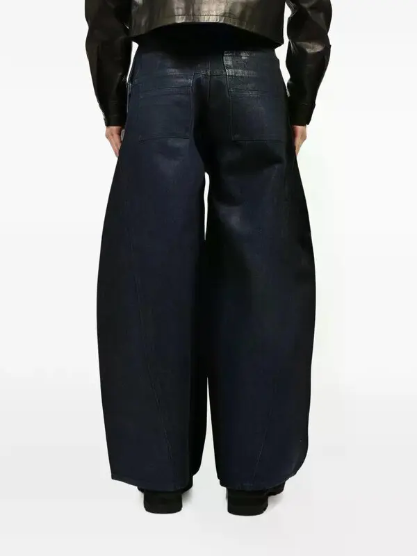 FILTH Waxed Wide-leg Jeans