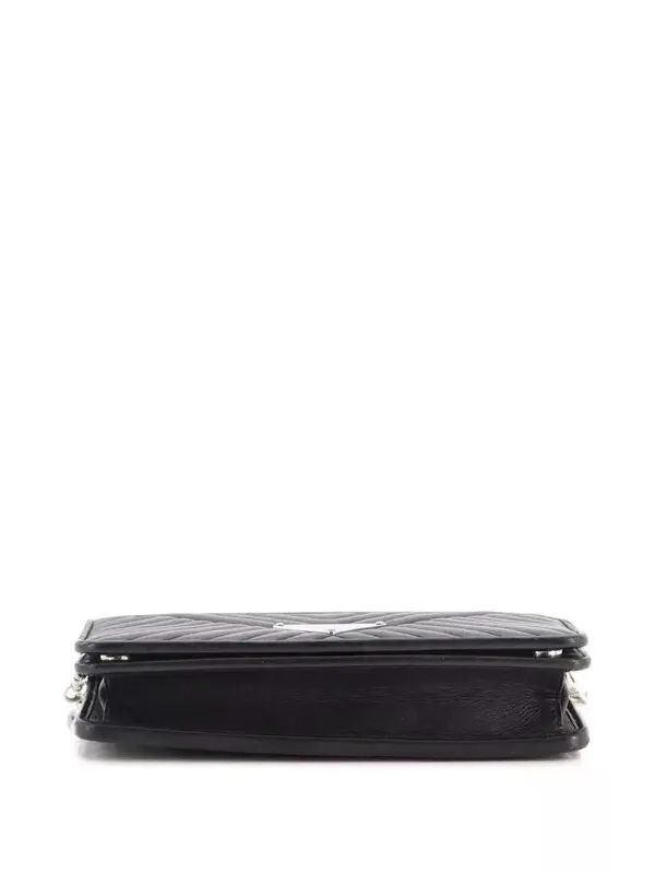 Prada Wallet On Chain Diagramme Quilted Leather Small Shoulder Bag