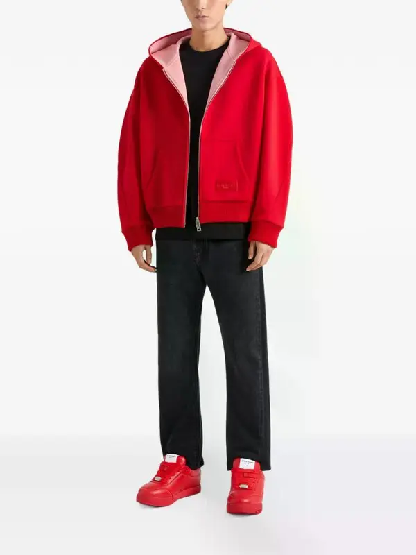 Givenchy Couture Seam Zipped Hoodie In Scuba