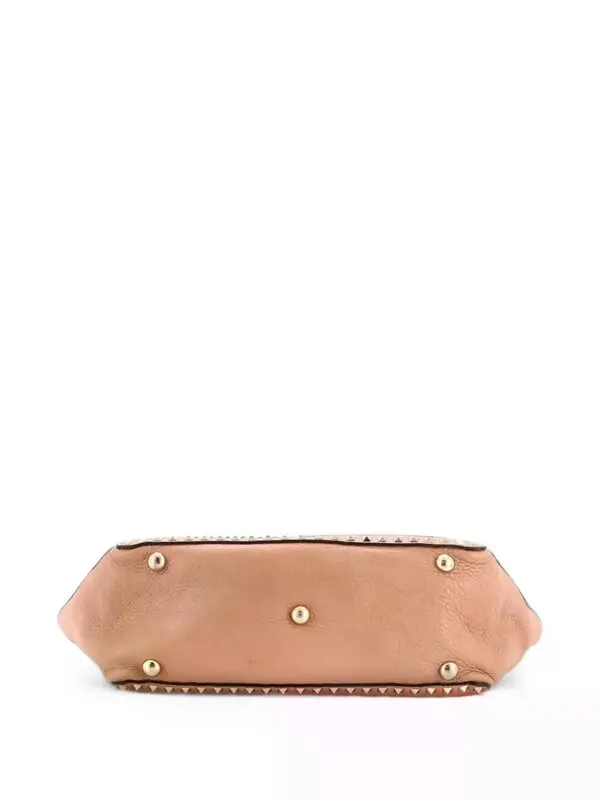 Valentino Garavani Rockstud Pebbled Leather Medium Tote Bag