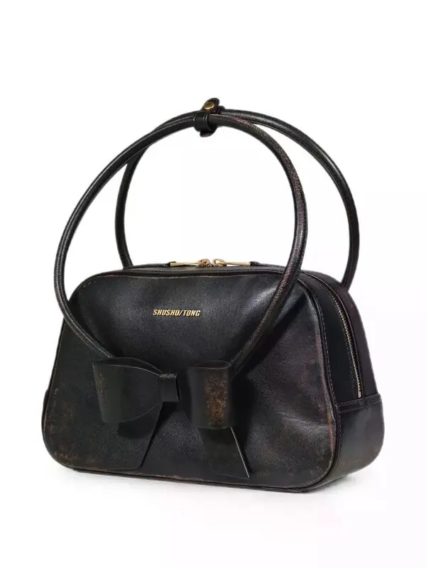 SHUSHU/TONG Bow-detail Distressed Tote Bag - Brown