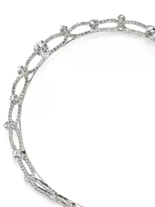 JENNIFER BEHR Charlene Crystal-embellished Tiara