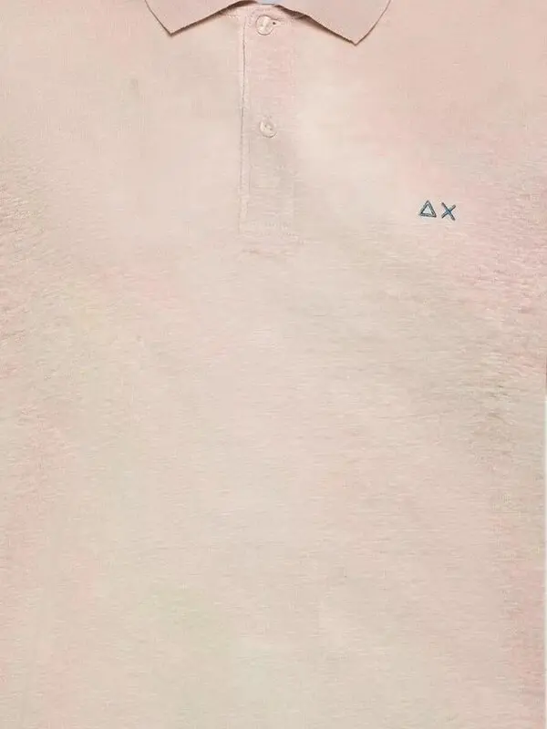 SUN 68 Linen Polo Shirt