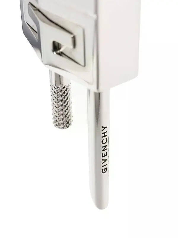 Givenchy Engraved-logo Padlock Keyring
