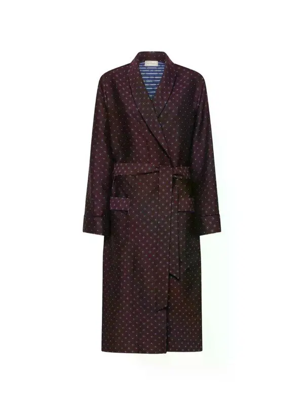 PIERRE-LOUIS MASCIA Geometric-pattern Dressing Gown