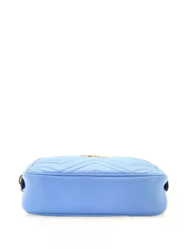 Gucci Gg Marmont Matelassé Leather Shoulder Bag - Blue