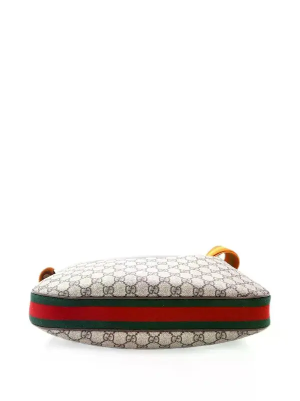 Gucci Attache Shoulder Bag Gg Coated Canvas Medium Hobo Bag - Brown