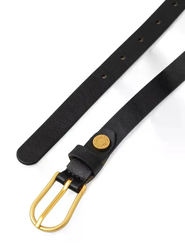 GIANNI CHIARINI Leather Pin-buckle Belt - Black
