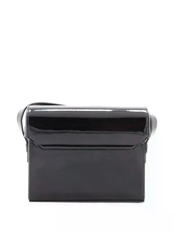 Saint Laurent June Box Bag Patent Shoulder Bag - Black