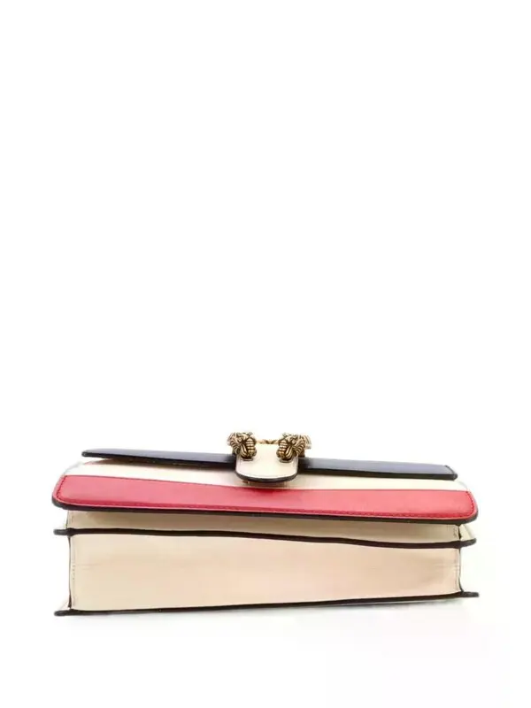 Gucci Dionysus Bamboo Top Handle Bag Colorblock Leather Medium Satchel