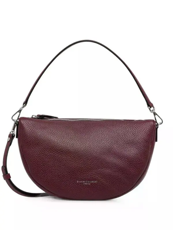 GIANNI CHIARINI Grained-leather Shoulder Bag - Red