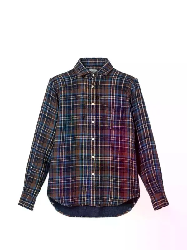 Hartford Paul Double-faced Checked Flannel Shirt