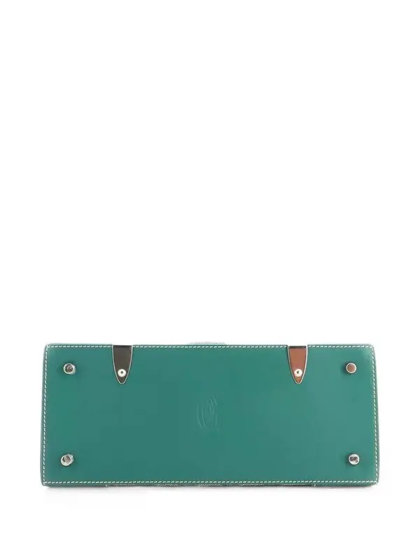 Goyard Saigon Top Handle Bag Coated Canvas With Leather Satchel