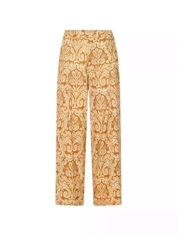 PIERRE-LOUIS MASCIA Damask-pattern Wool Trousers