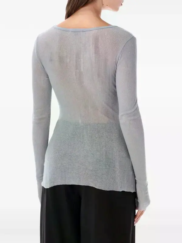 JAMES PERSE Ribbed-knit Long-sleeve T-shirt