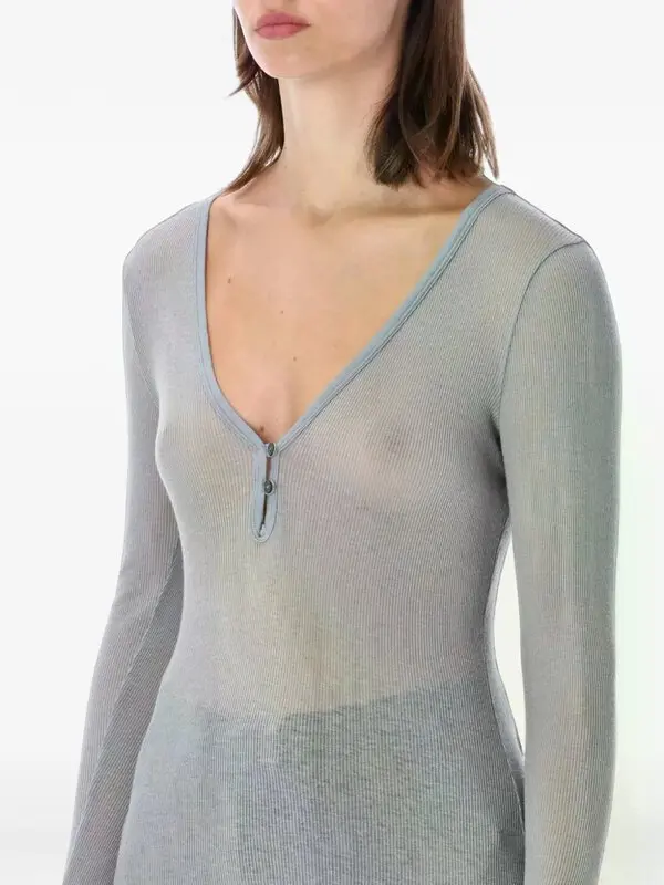 JAMES PERSE Ribbed-knit Long-sleeve T-shirt