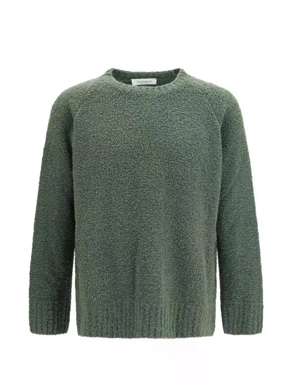 LANEUS Raglan-sleeve Bouclé Sweater
