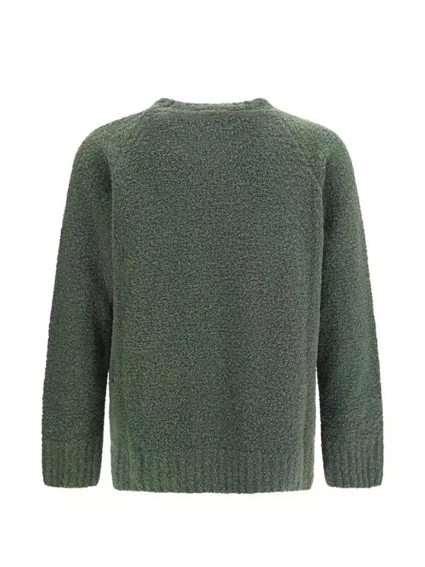 LANEUS Raglan-sleeve Bouclé Sweater