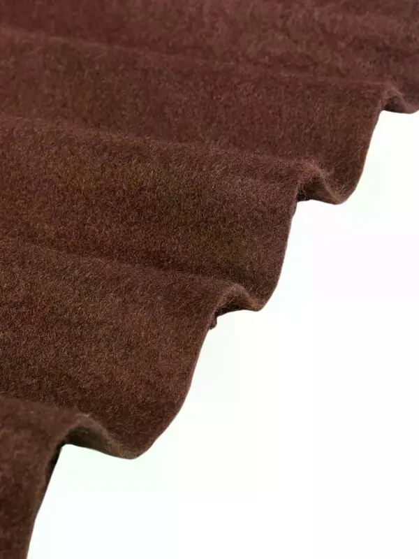 Max Mara Embroidered Fringe-trim Scarf