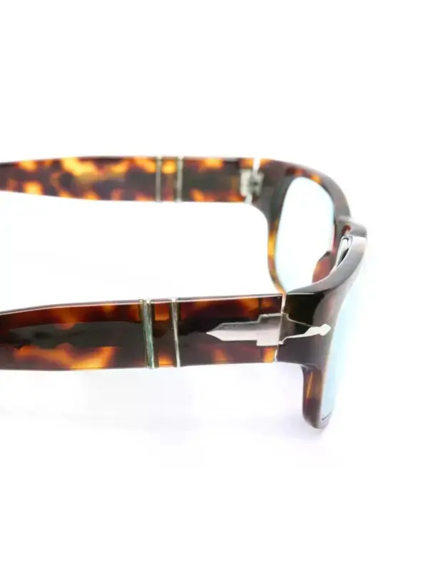 Persol Tortoiseshell-effect Rectangle-frame Sunglasses