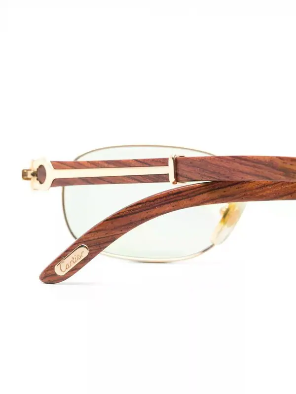 Cartier Camarat Rectangle-frame Sunglasses