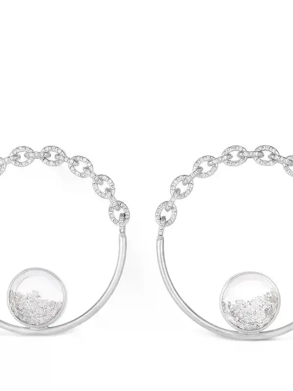 Moritz Glik Trupe Kaleidoscope Shaker Hoop Earrings