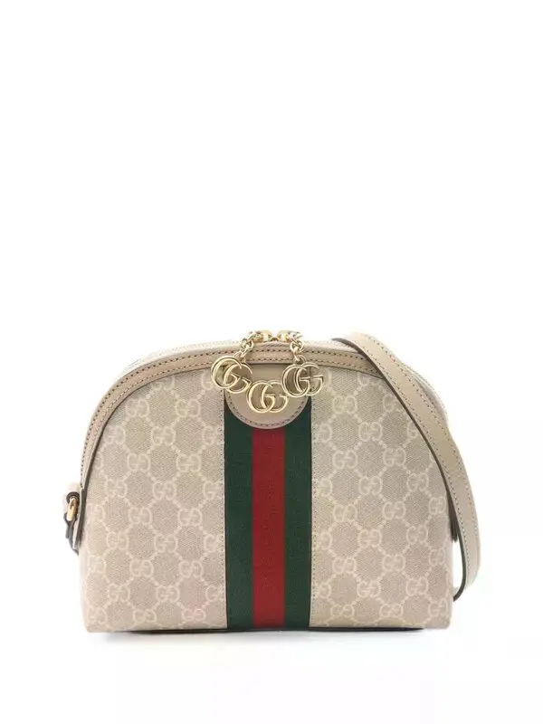 Gucci Small Gg Supreme Web Ophidia Dome Crossbody Bag