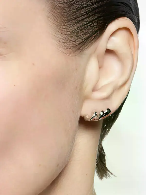 MARIA BLACK Coil Stud Earrings