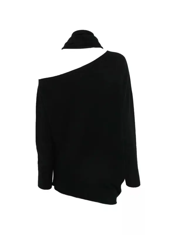 VANISE Cut-out Asymmetric Sweater