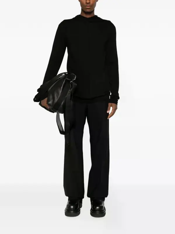 Rick Owens Central-seam Hooded Sweater