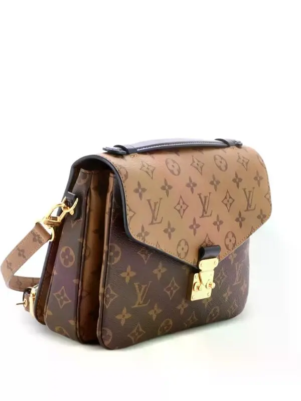 LOUIS VUITTON Pochette Metis Reverse Monogram Canvas Crossbody Bag - Brown