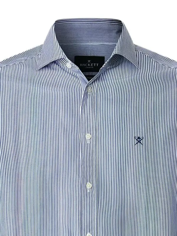 HACKETT LONDON Stripe Long-sleeve Cotton Shirt