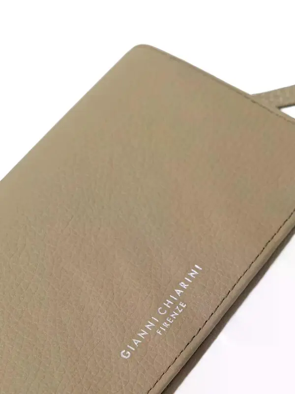 GIANNI CHIARINI Large Grained-leather Wallet