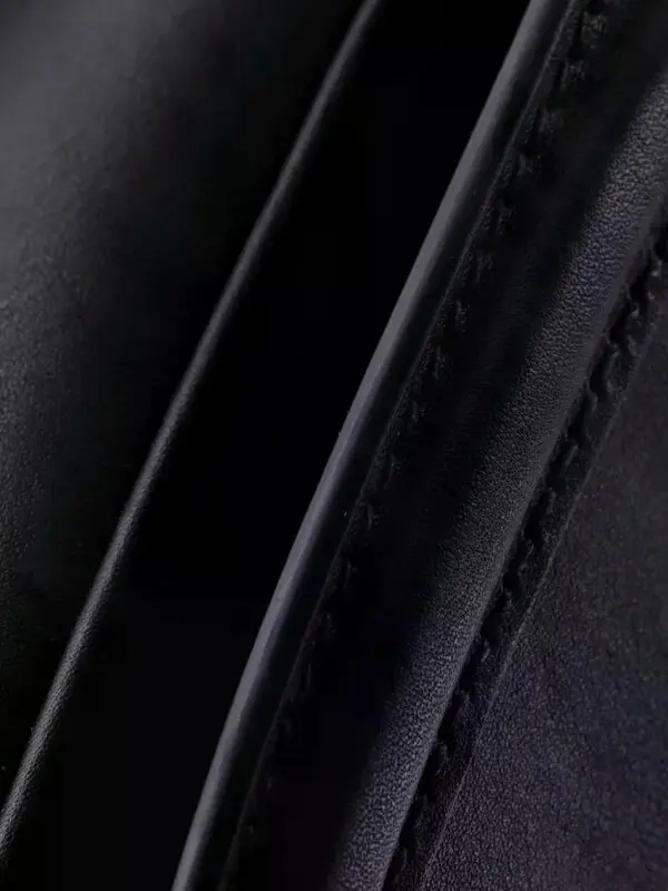 Gucci Blondie Leather Top Handle Shoulder Bag - Black