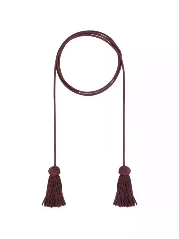 PIERRE-LOUIS MASCIA Tassel-accented Rope Belt - Brown