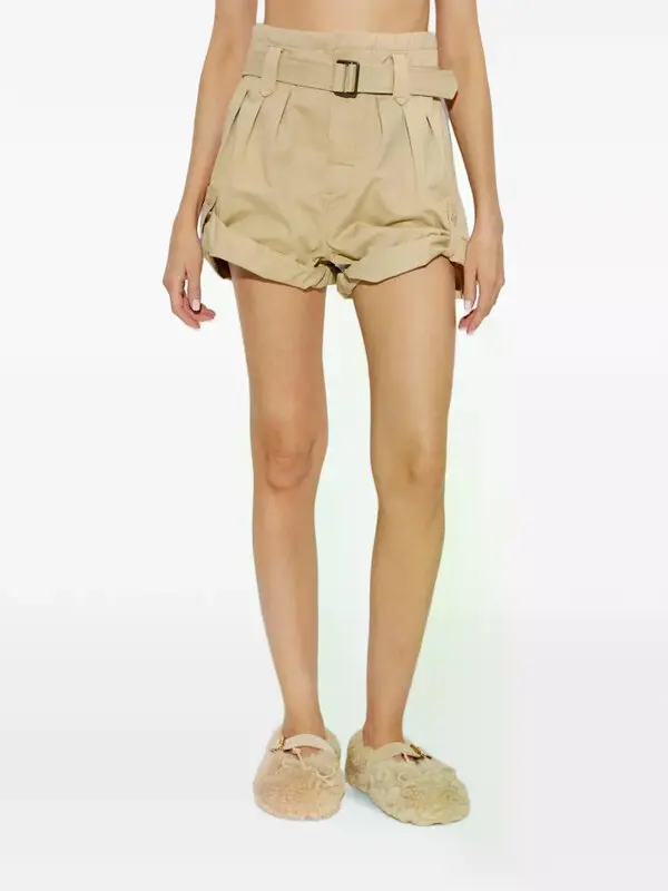 Kenzo Belted Pleated Shorts
