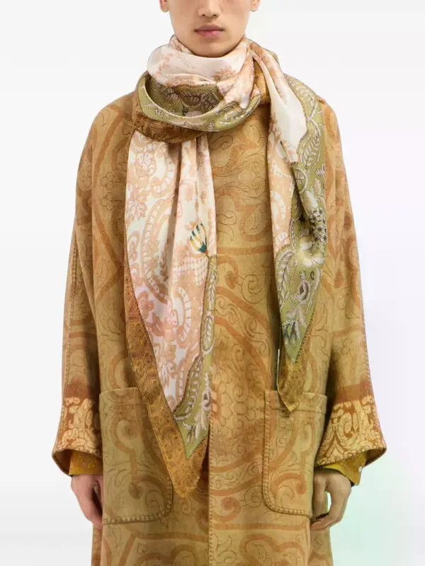 PIERRE-LOUIS MASCIA Molare Paisley Floral-print Scarf