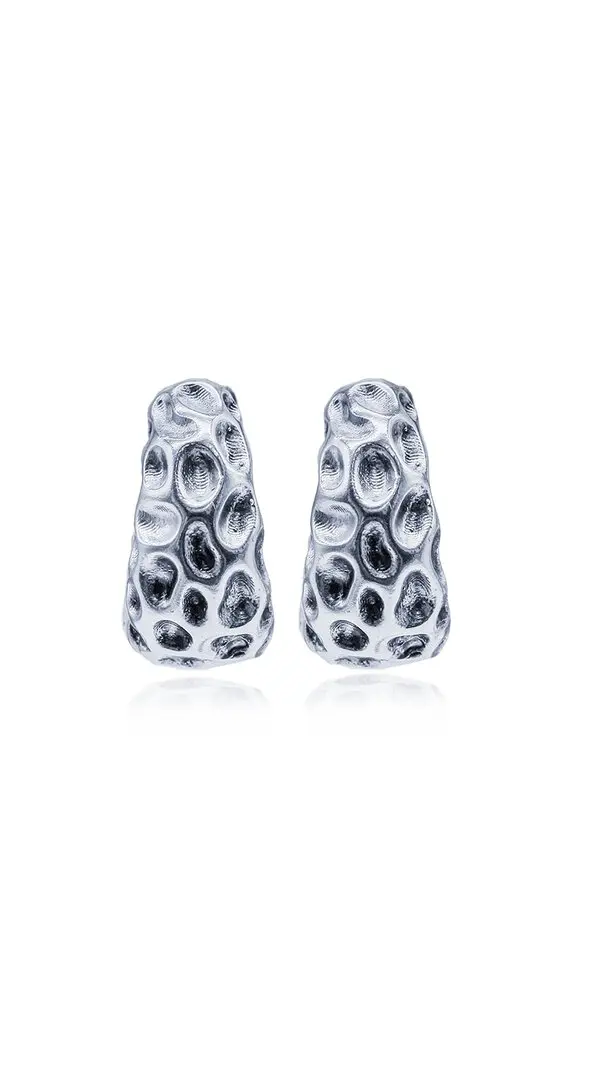 BAYEMEYC Marea Hoop Earrings - Silver